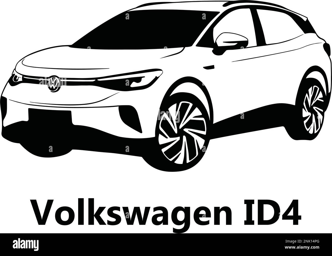 Vector silhouettes of Volkswagen brand cars, sale and repair Stock ...