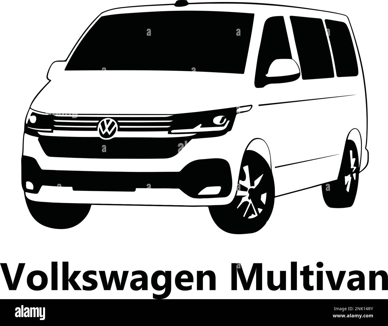 Vector silhouettes of Volkswagen brand cars, repair Stock Vector Image ...