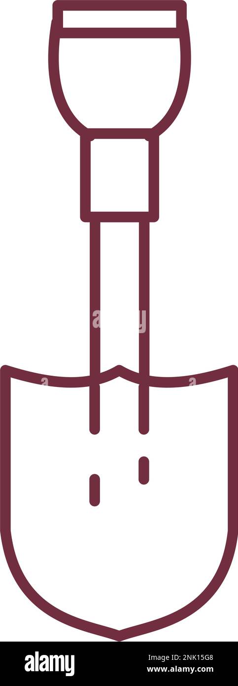 Shovel icon, vector garden dig spade illustration Stock Vector Image ...