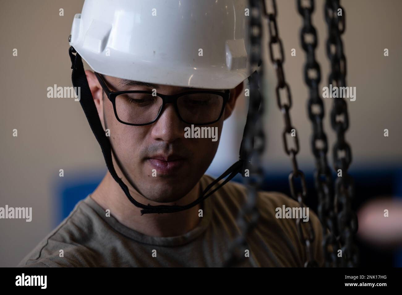 U.S. Air Force Staff Sgt. Marshall Nguyen, 355th CMS electronic warfare ...