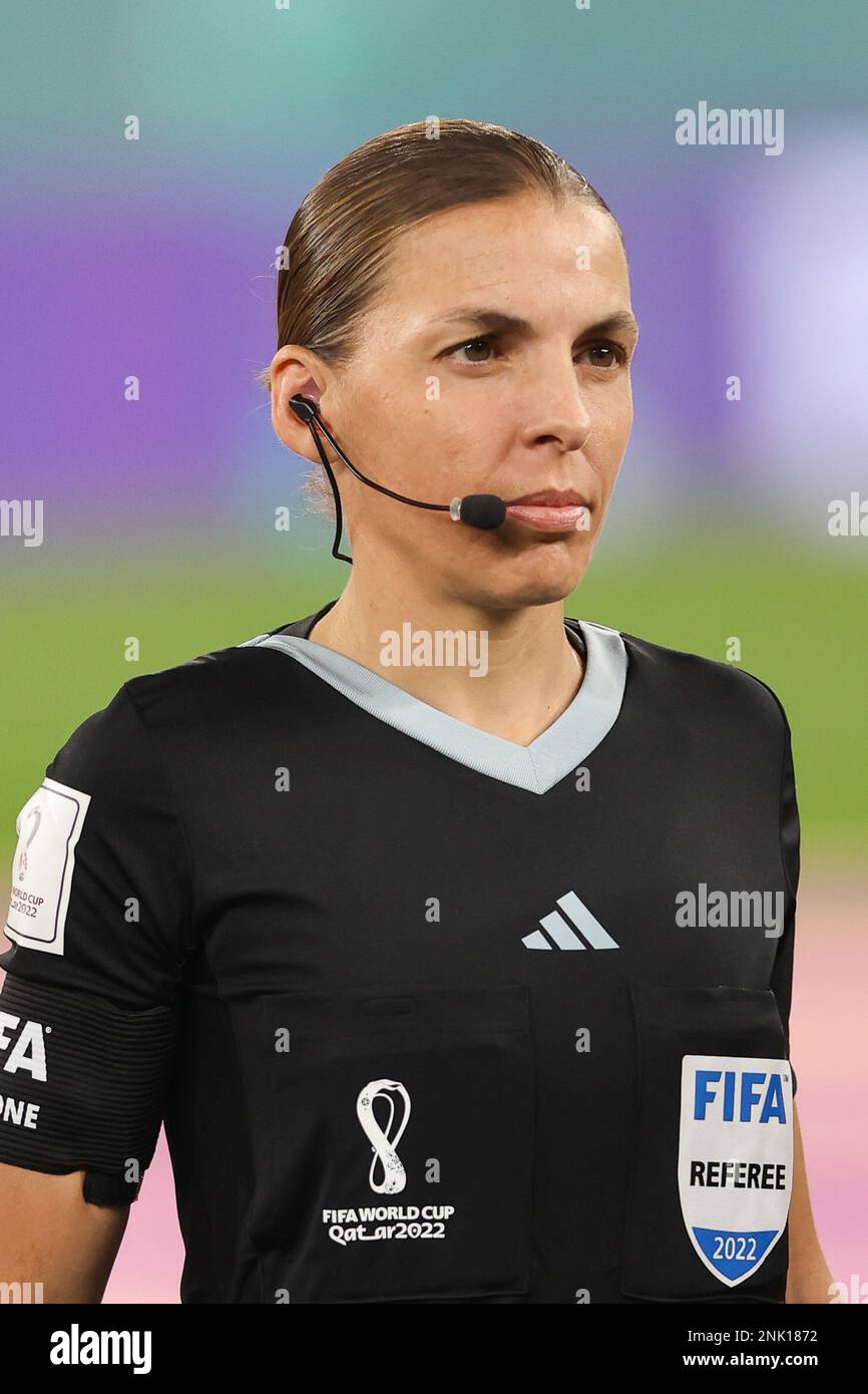 Football referee Stephanie Frappart of France seen during the FIFA ...
