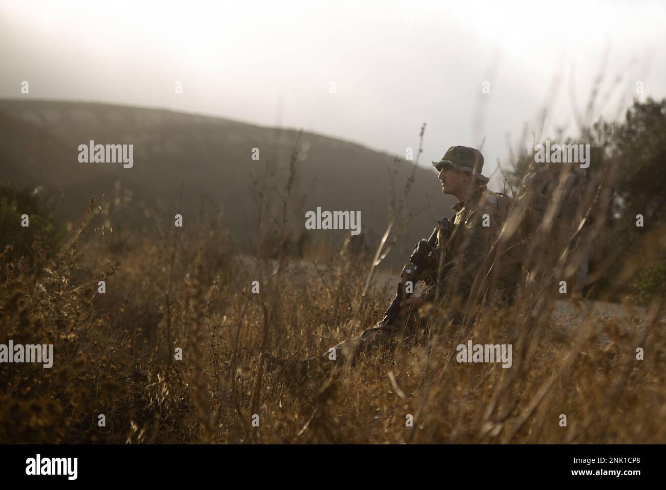 U.S. Marine Corps Lance Cpl. Alexander Doherty, machine gunner ...