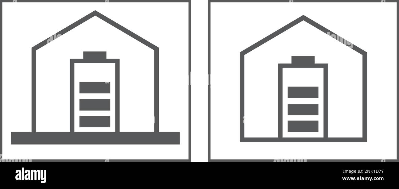 Energy storage in houses Stock Vector Image & Art - Alamy