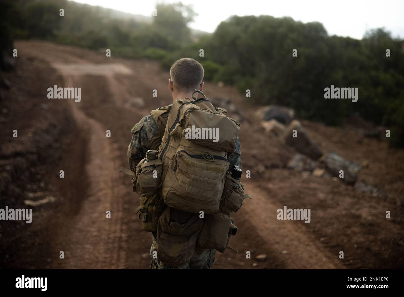 U.S. Marine Corps Cpl. Robert Moss, a fire team leader assigned to ...