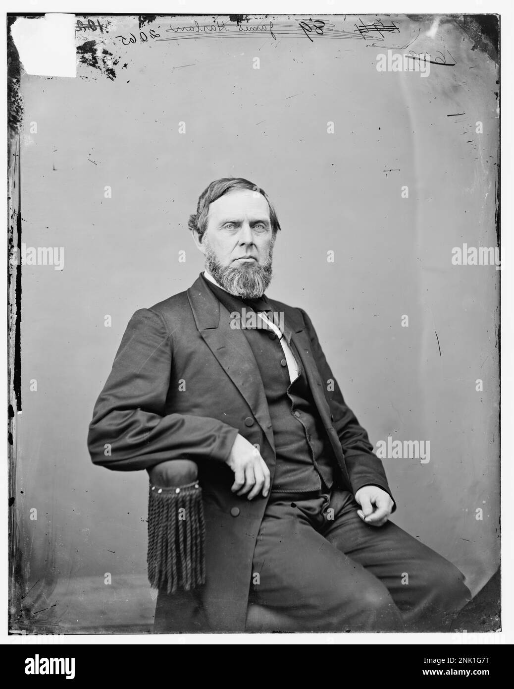Portrait of Hon. James Harlan, a U.S. Senator from Iowa, captured in ...