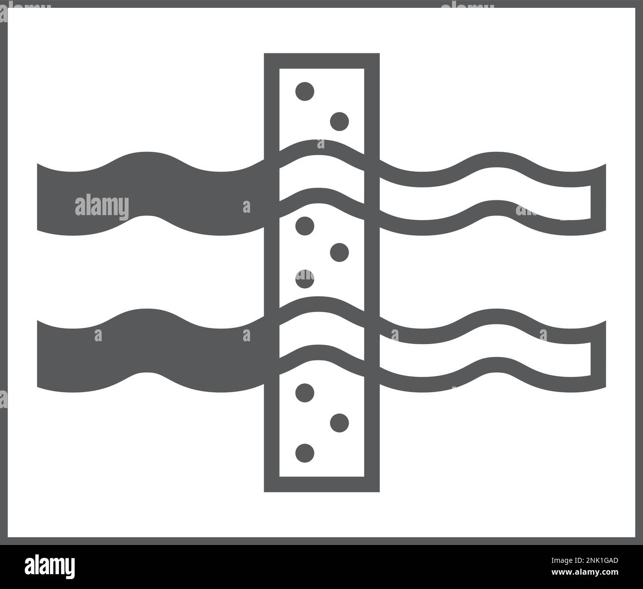 Pictogram for grey water treatment, water recycling Stock Vector Image ...