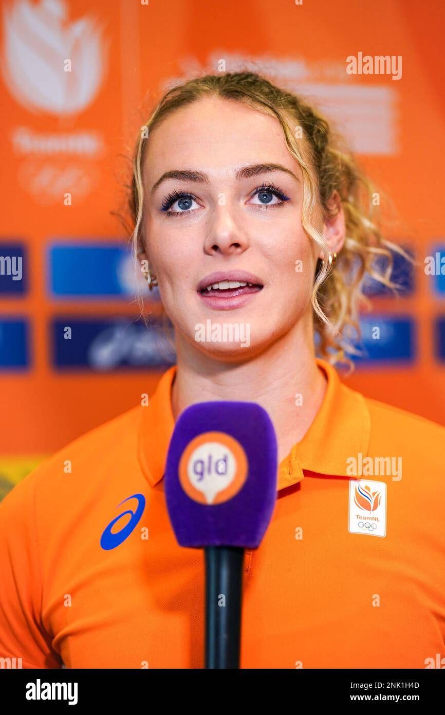 ARNHEM, NETHERLANDS - FEBRUARY 23: Lieke Klaver of the Netherlands ...
