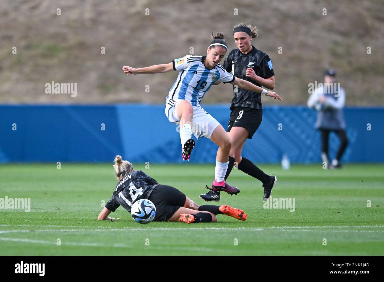 Auckland, New Zealand. 23rd Feb, 2023. Katie Bowen (bottom), Daisy ...