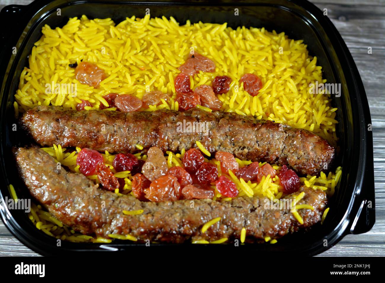 Arabic cuisine traditional food beef Kofta, kebab and tarb kofta shish ...