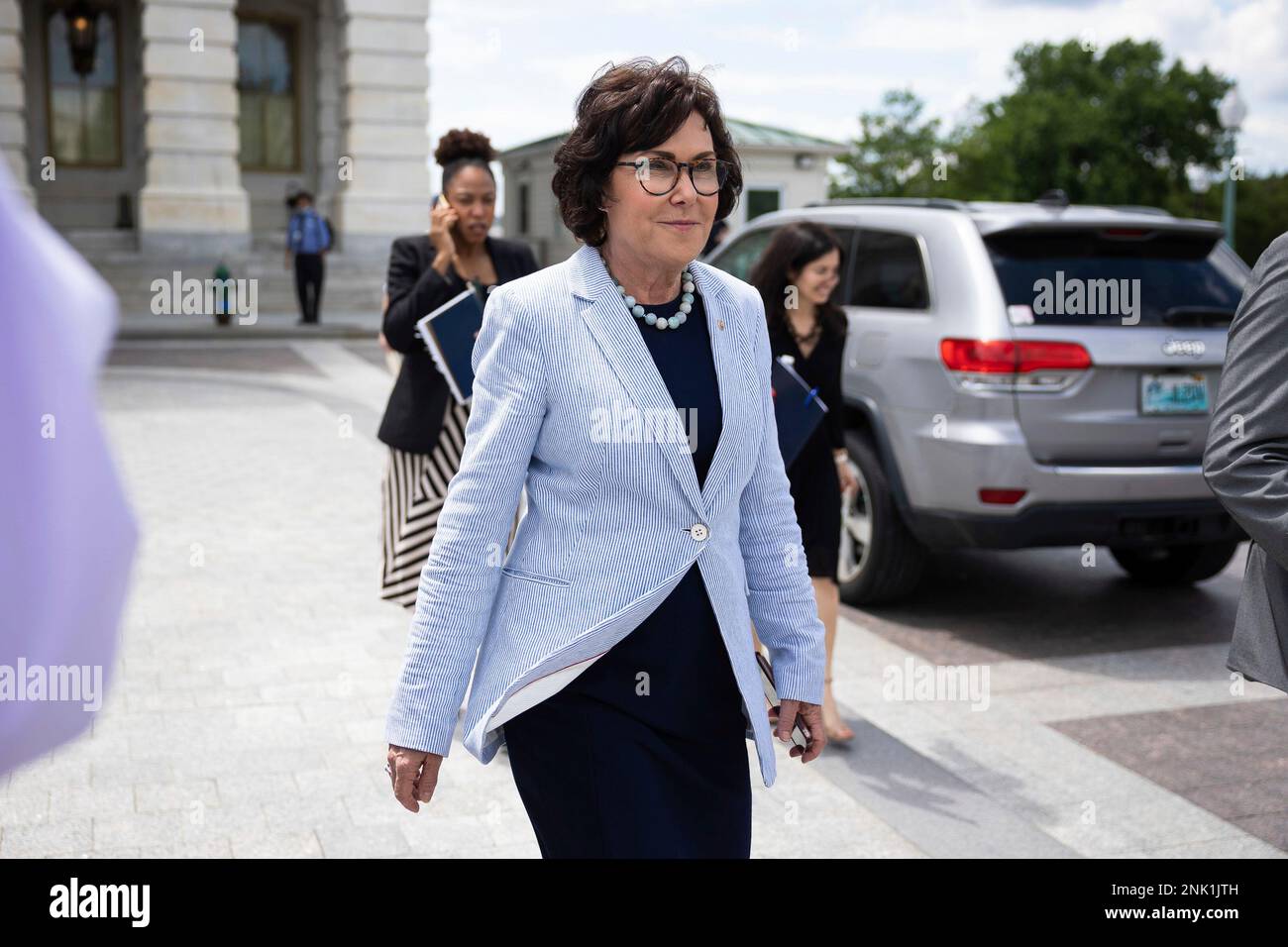Sen. Jackie Rosen (D-Nev.) departs the U.S. Capitol June 9, 2022 ...