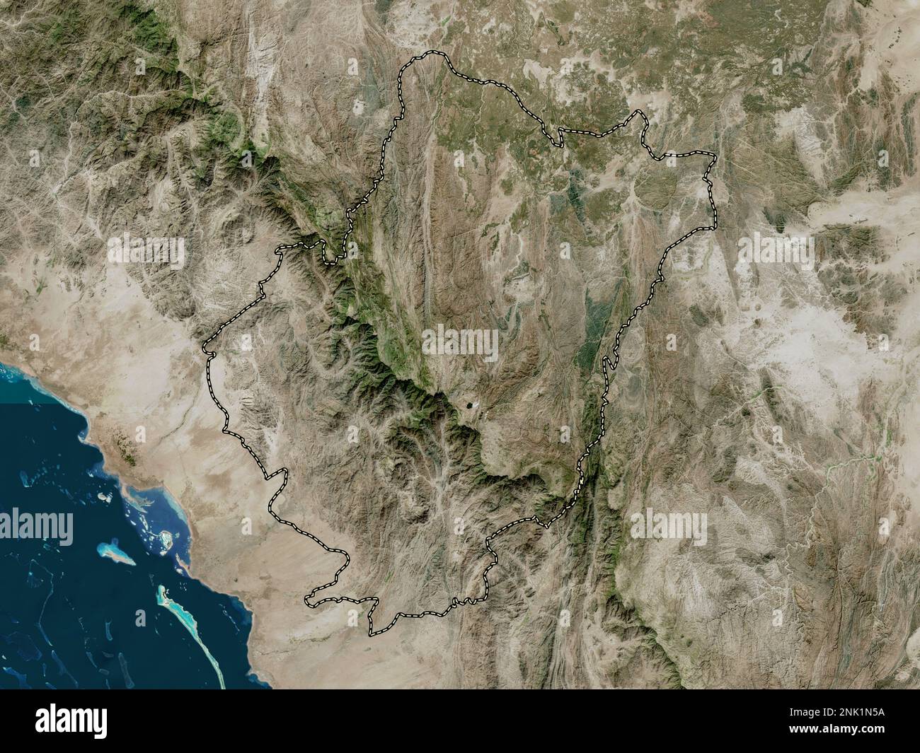 Al Bahah, region of Saudi Arabia. High resolution satellite map Stock Photo - Alamy