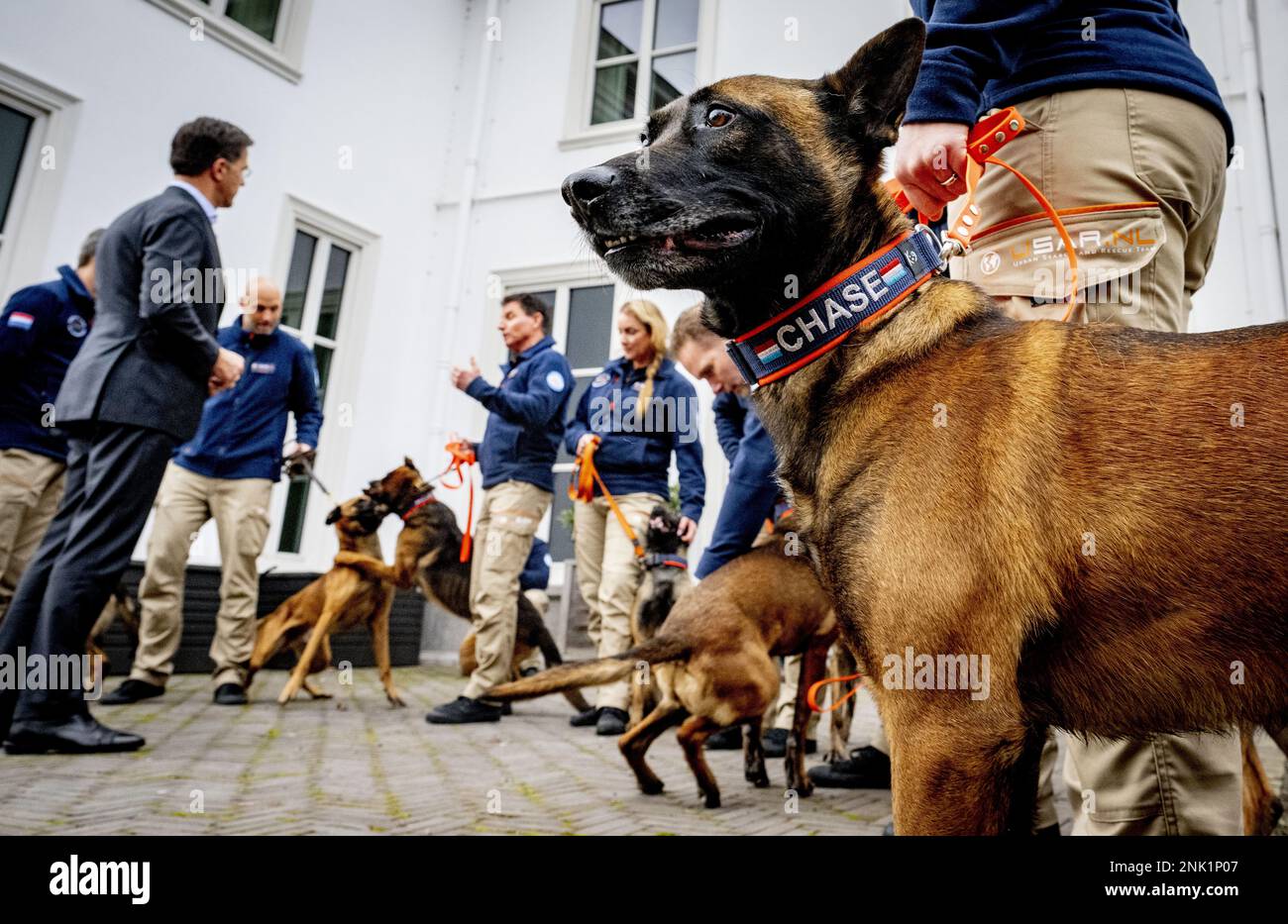 THE HAGUE - Netherlands, 23/02/2023, Members of the Dutch rescue team ...
