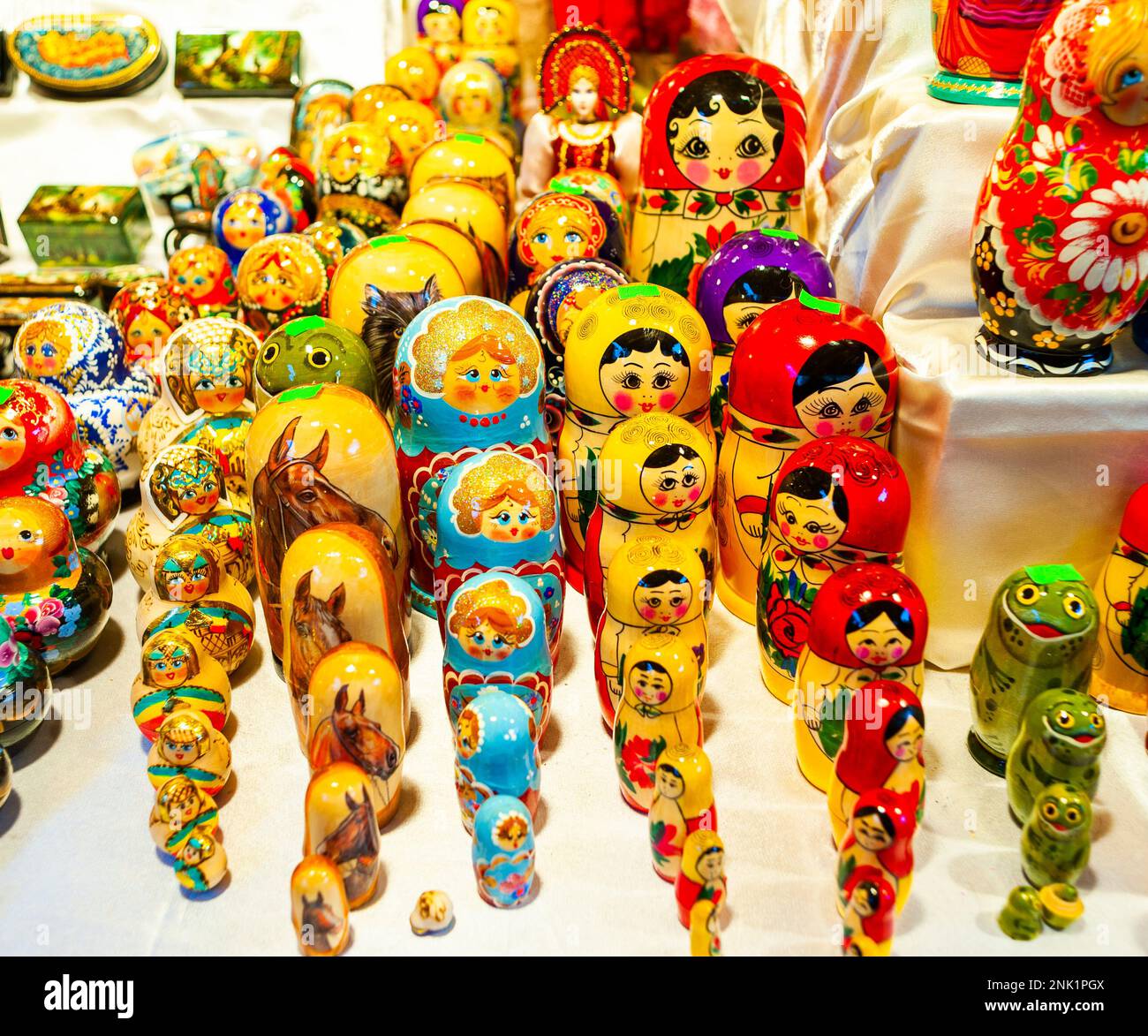 Paris, France, Close up, Christmas Shopping, Display, Russian Stacking ...