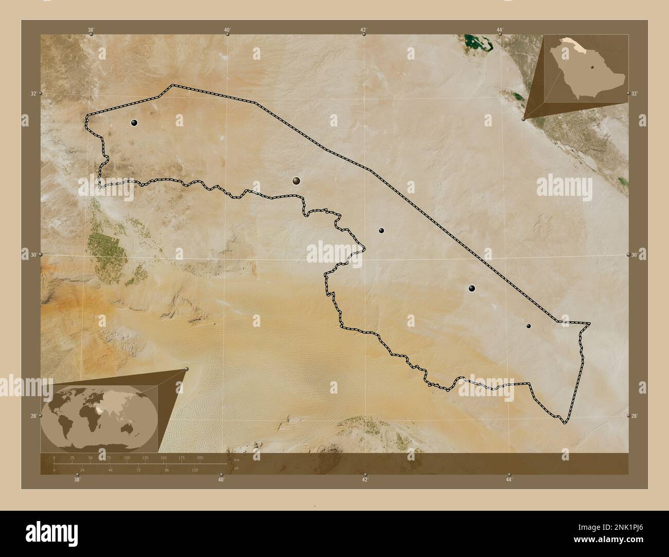 Al Hudud ash Shamaliyah, region of Saudi Arabia. Low resolution ...