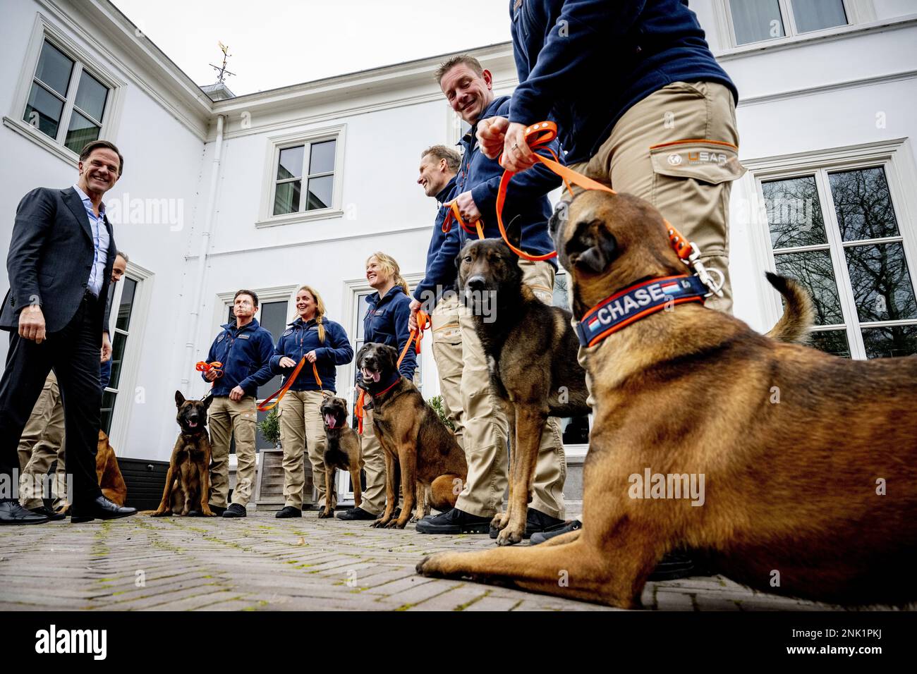 THE HAGUE - Netherlands, 23/02/2023, Members of the Dutch rescue team ...