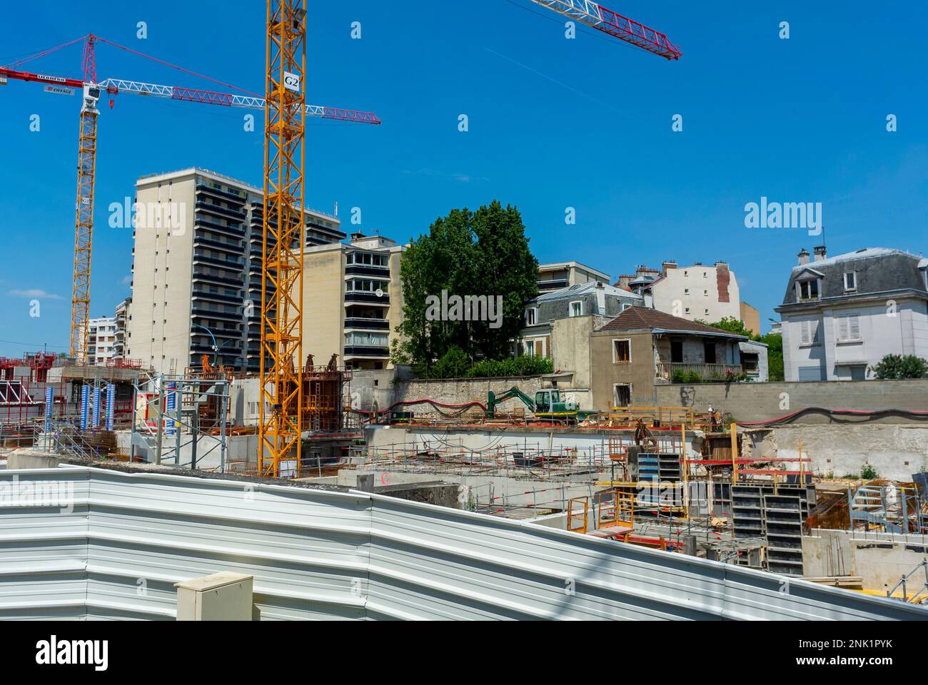 Nogent-sur-Marne, France, Paris Suburbs, Construction Site, New ...