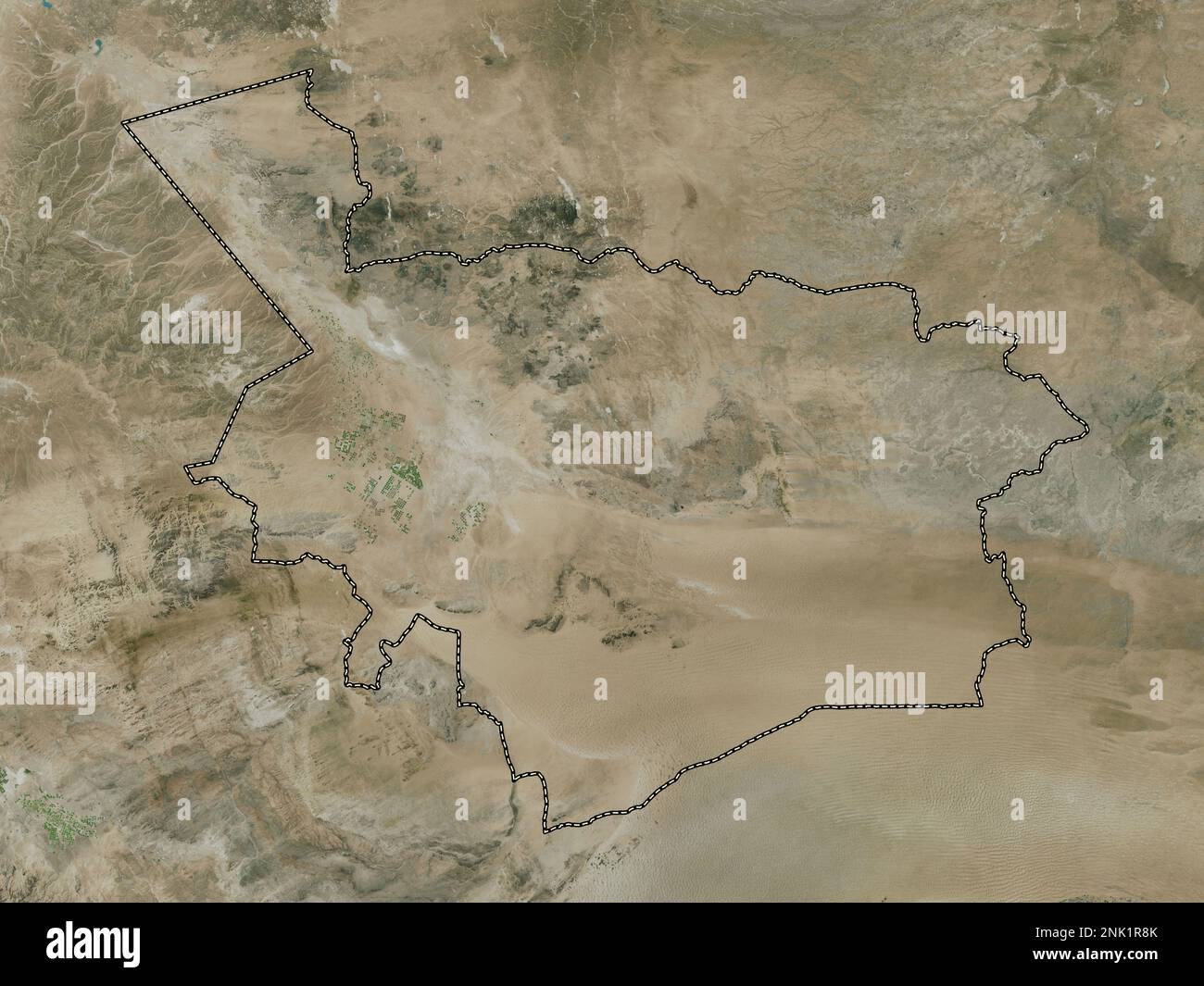 Al Jawf, region of Saudi Arabia. High resolution satellite map Stock Photo - Alamy