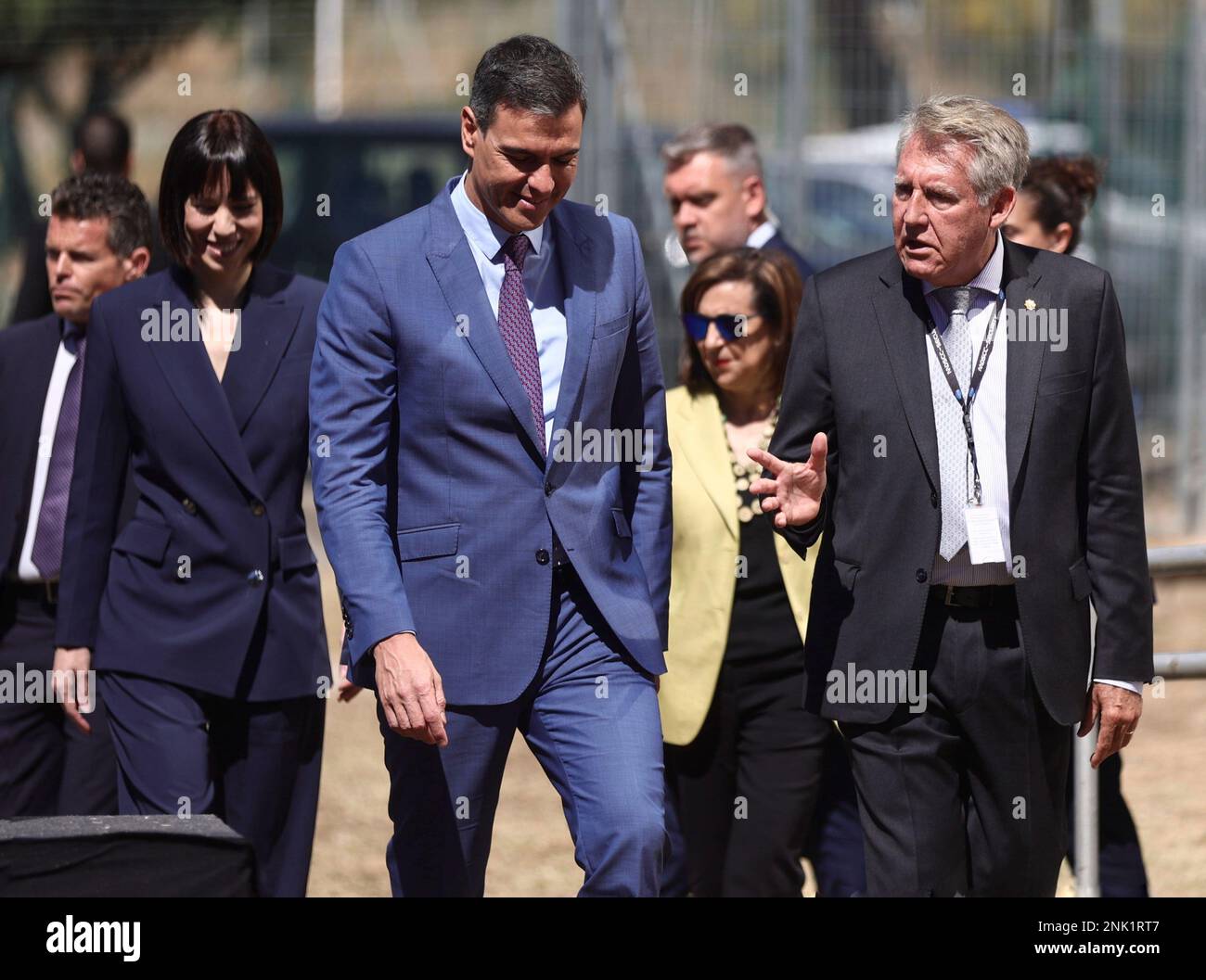 The President of the Government, Pedro Sánchez, closes the presentation ...