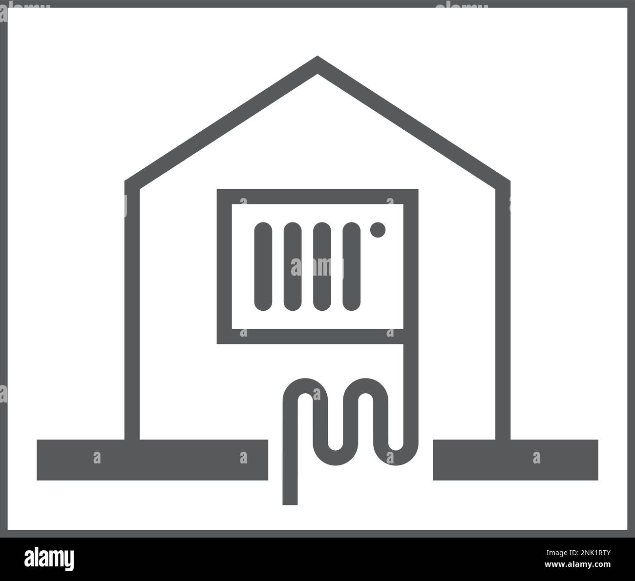 Heatpump symbol icon for gas crisis Stock Vector Image & Art - Alamy
