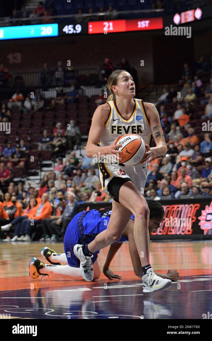 UNCASVILLE, CT - JUNE 08: Indiana Fever forward Emily Engstler (21 ...