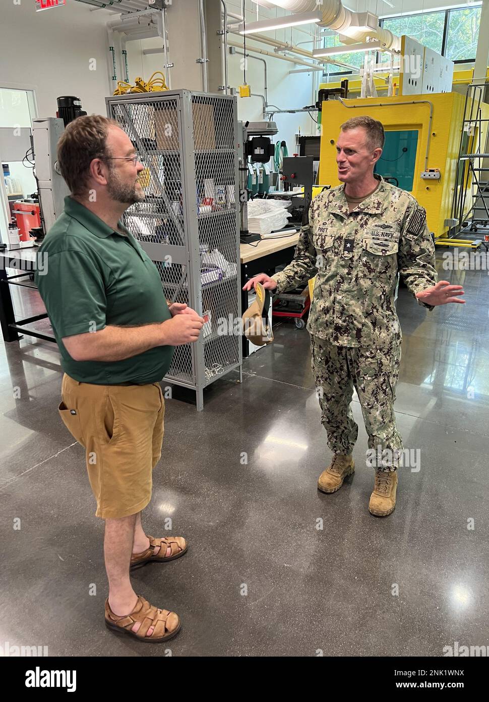 STENNIS SPACE CENTER, Miss.— Rear Admiral Ron Piret, commander, Naval Meteorology and ...