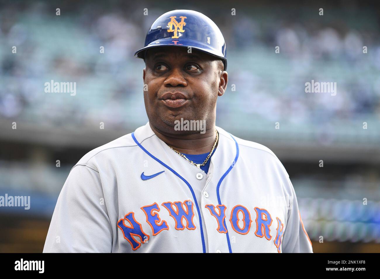 LOS ANGELES, CA - JUNE 03: New York Mets first base coach Wayne Kirby ...
