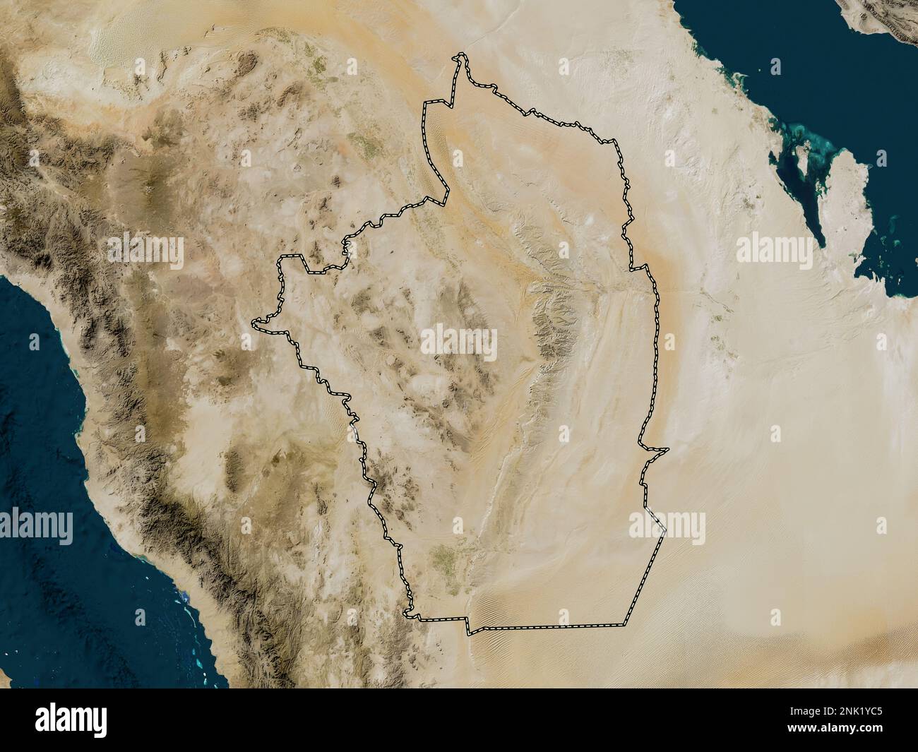 Ar Riyad, region of Saudi Arabia. Low resolution satellite map Stock ...