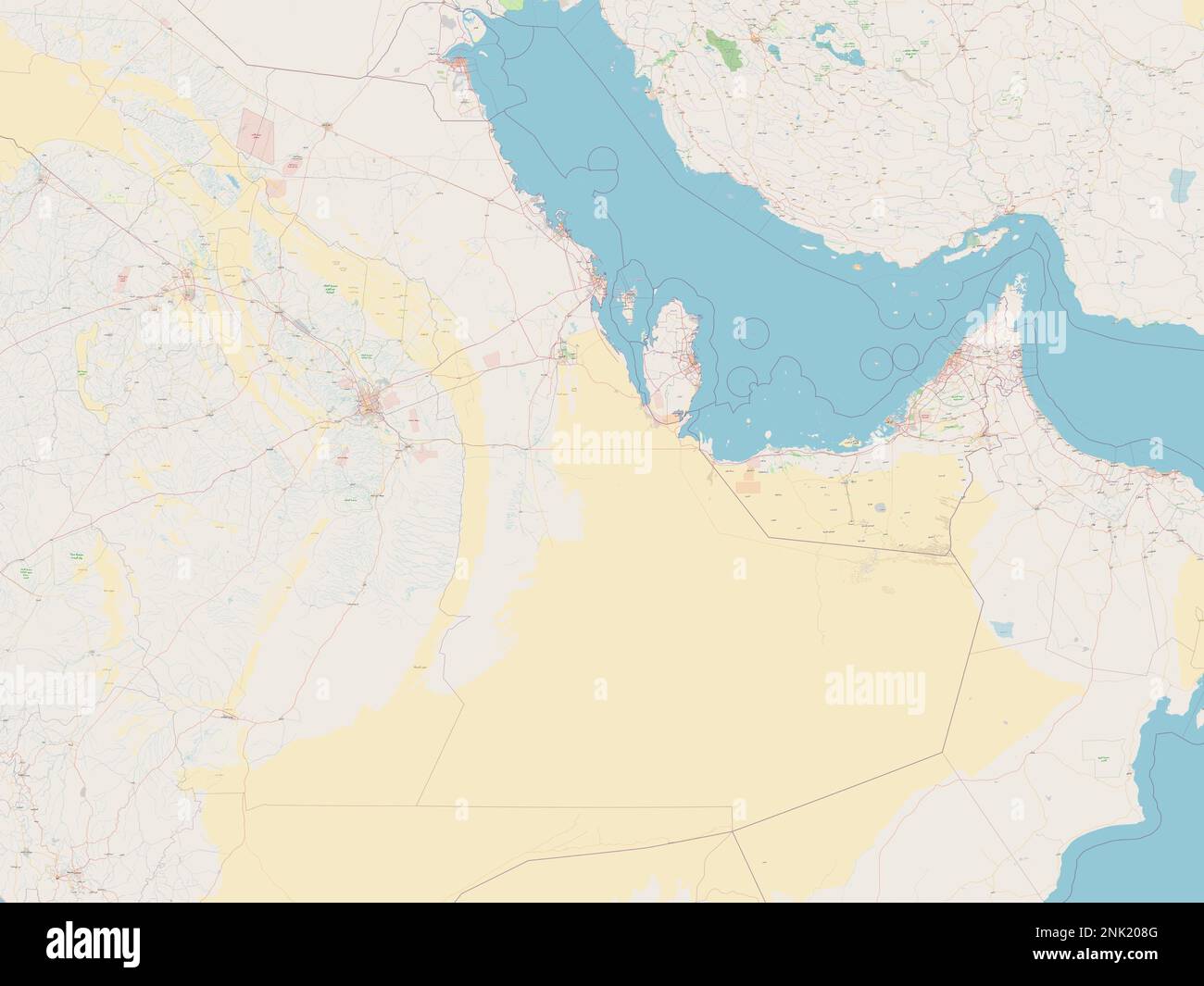 Ash Sharqiyah, region of Saudi Arabia. Open Street Map Stock Photo - Alamy