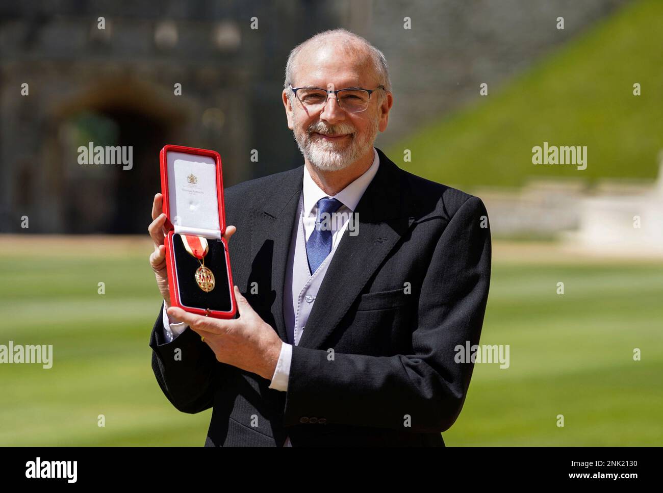Sir Andrew Pollard poses for a photo after he was made a Knight ...