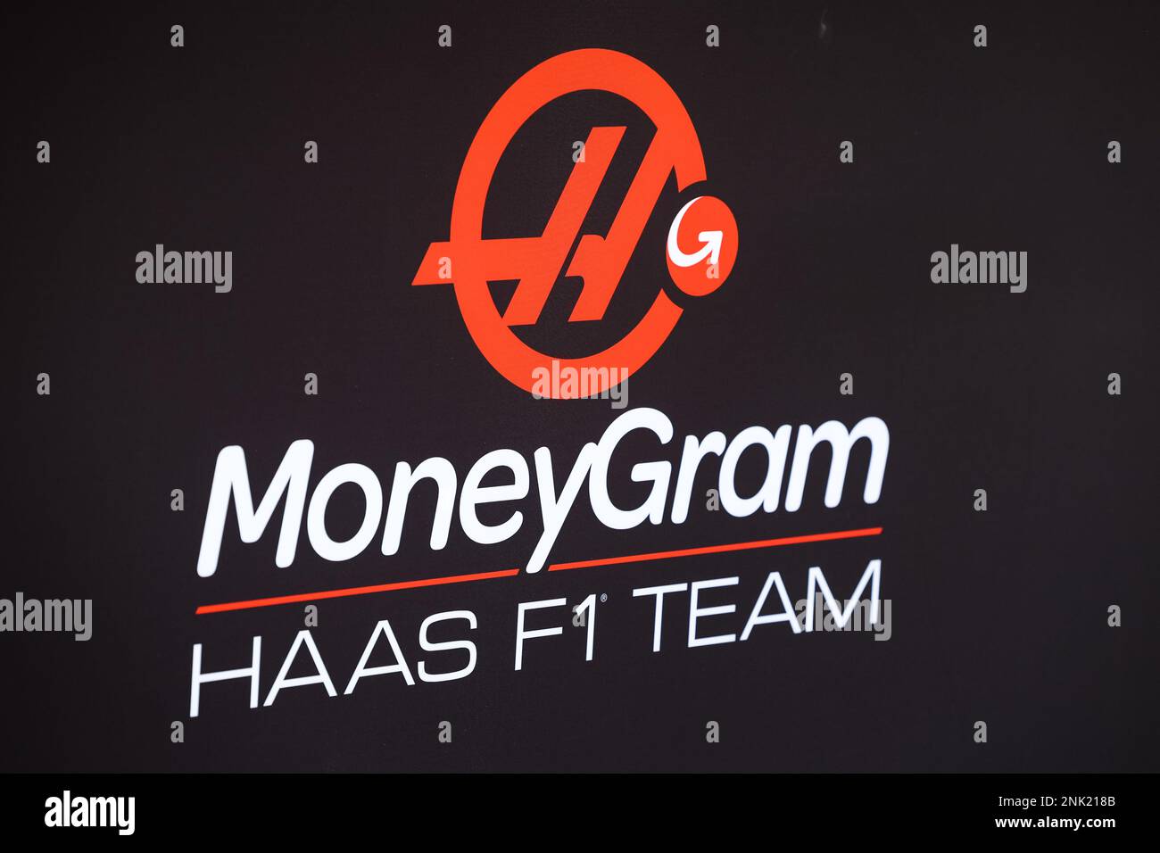 MoneyGram Haas F1 Team logo, during the Formula 1 Armco pre-season ...