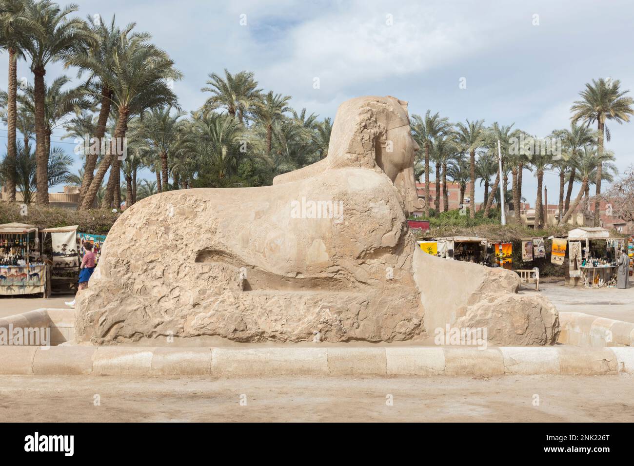 The Memphis sphinx, 1550-1069 BC circa, egyptian alabaster, Mit Rahina ...