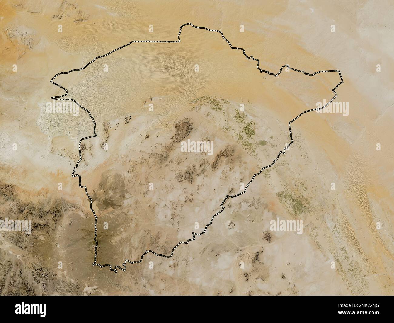 Ha'il, region of Saudi Arabia. Low resolution satellite map Stock Photo ...
