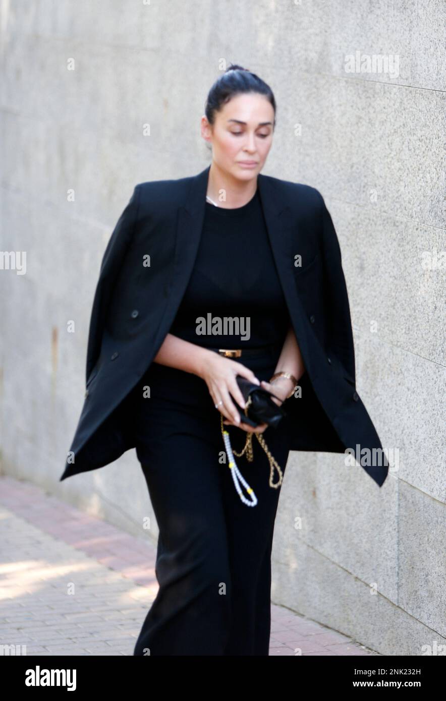 Vicky Martín Berrocal arrives at the mortuary where the mortal remains ...