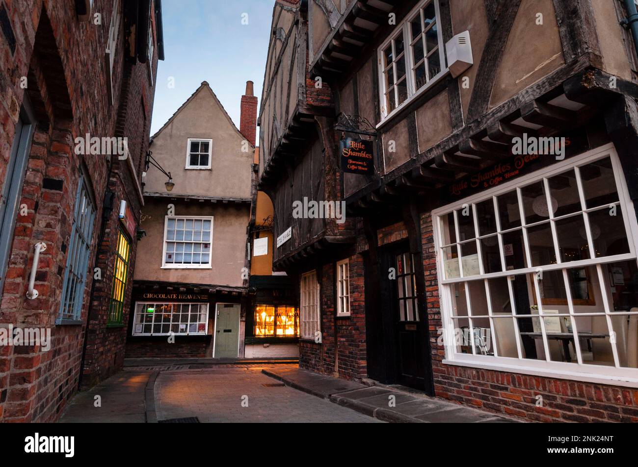 The Shambles in medieval York, England Stock Photo - Alamy
