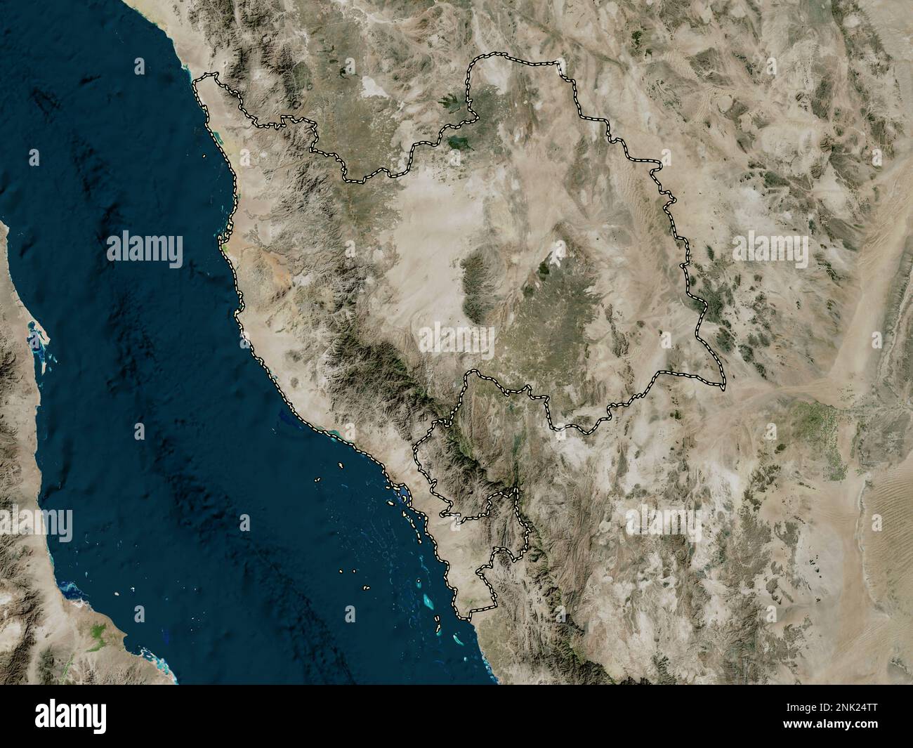 Makkah al Mukarramah, region of Saudi Arabia. High resolution satellite ...