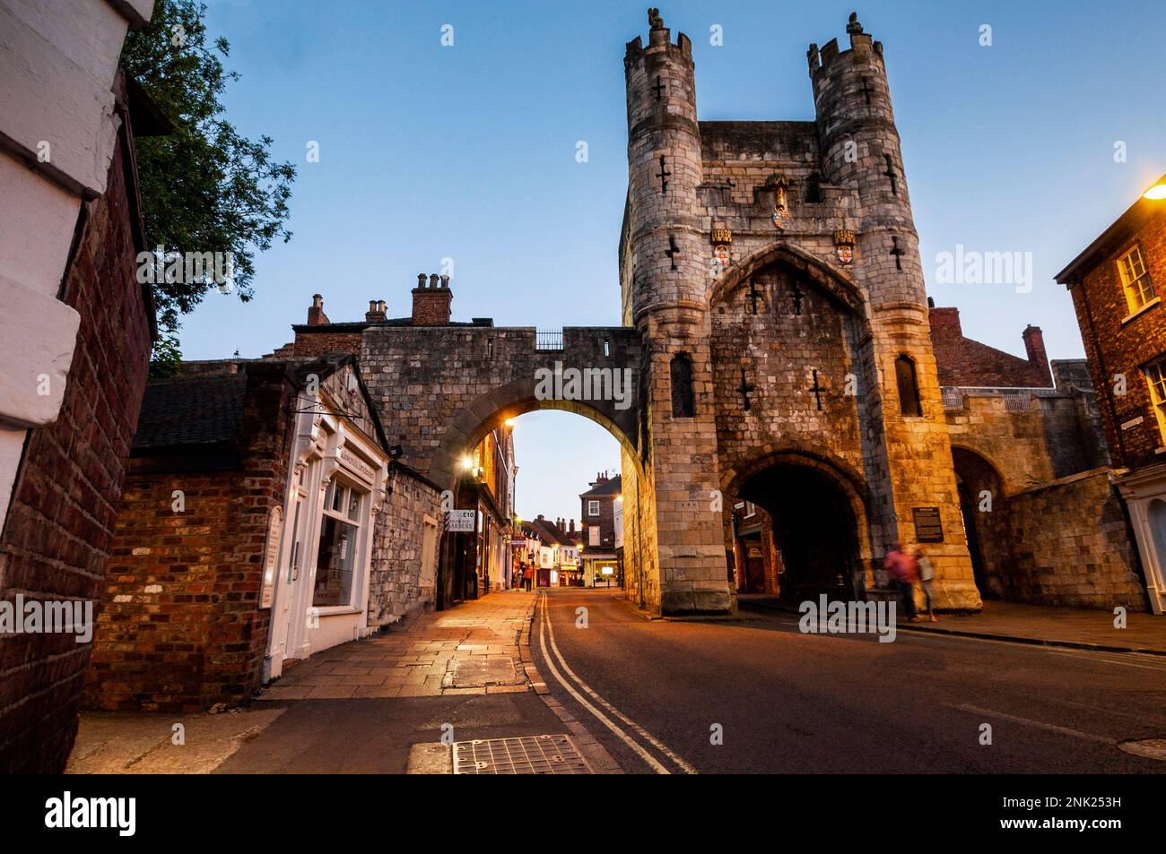 Monk Bar, a four-story gatehouse with cruciform arrow slits in the ...