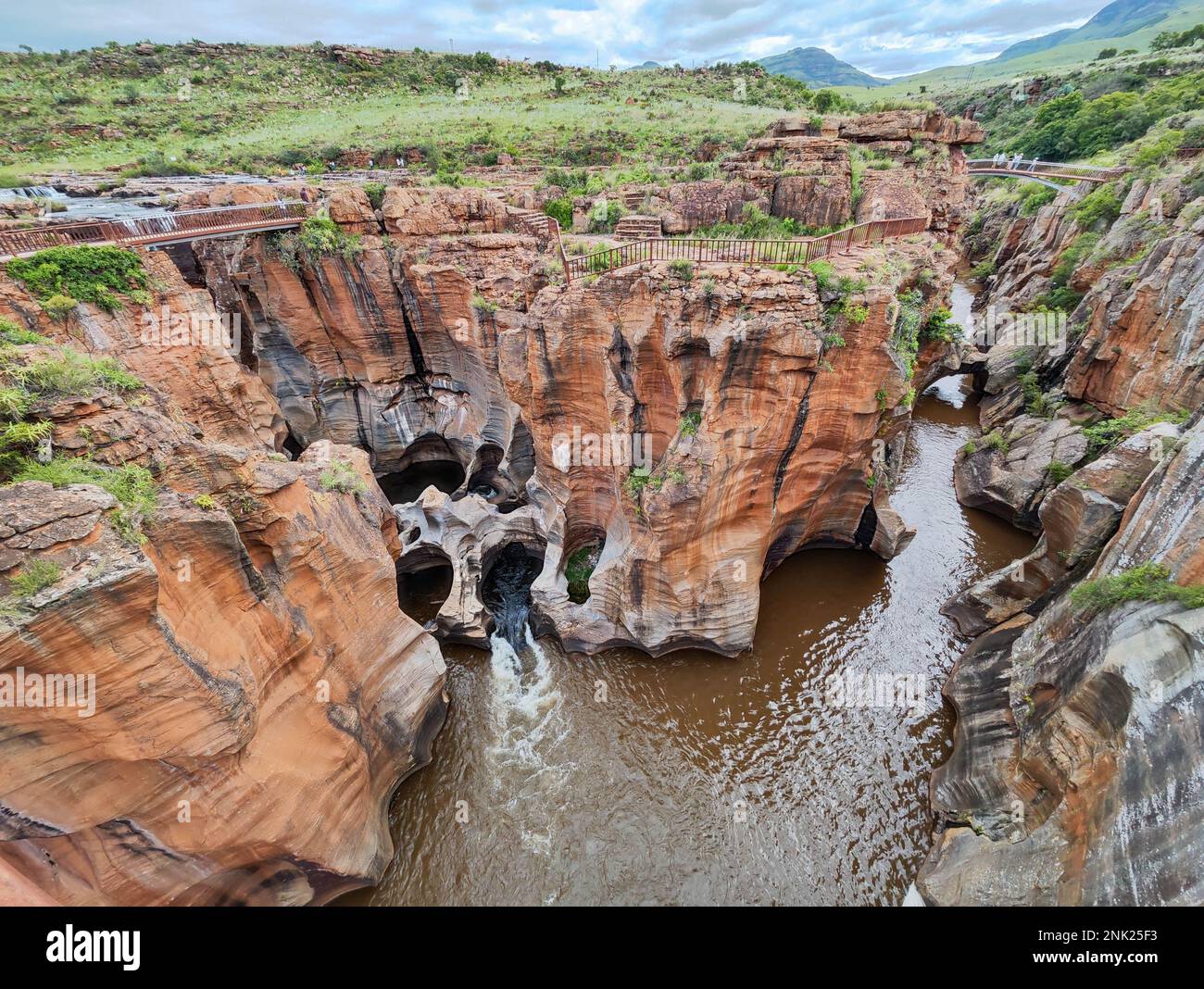 River Blyde at Bourke's Luck potholes on South Africa Stock Photo - Alamy