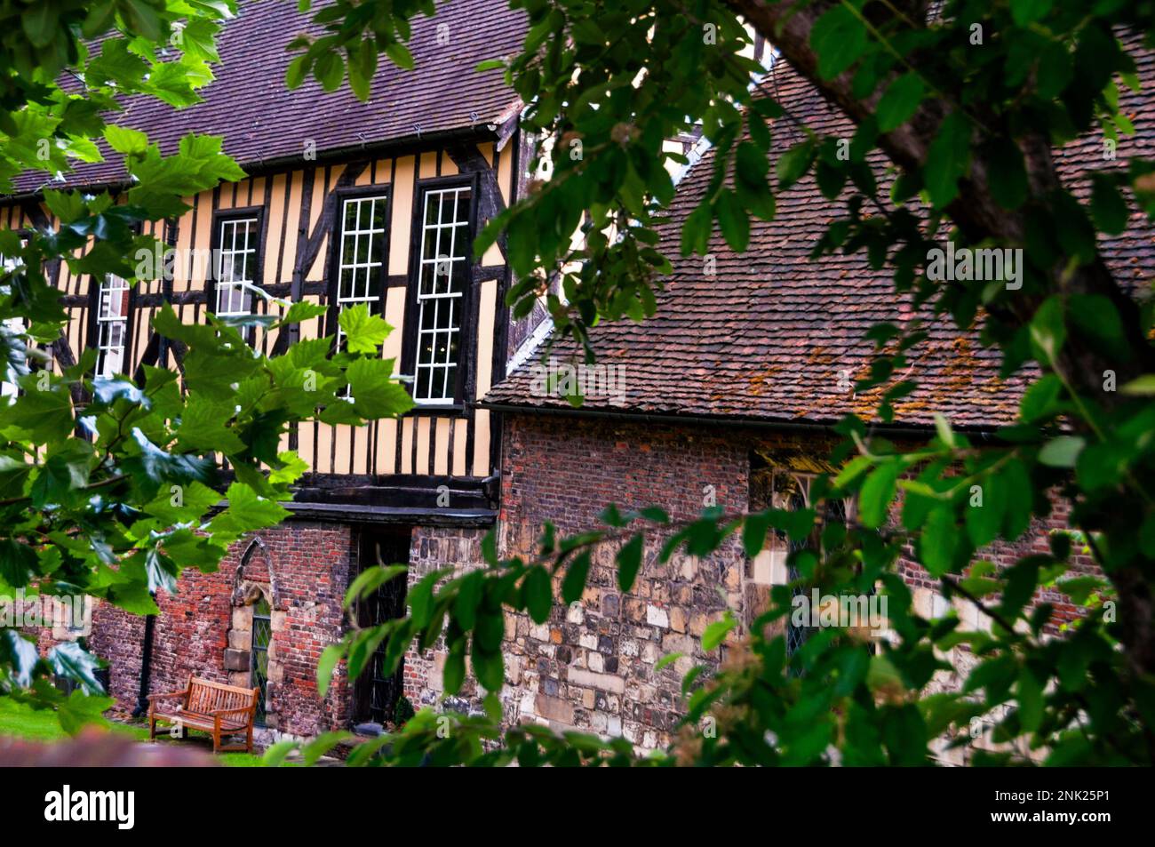 The Merchant Adventurer's Hall and brick chapel in medieval York ...