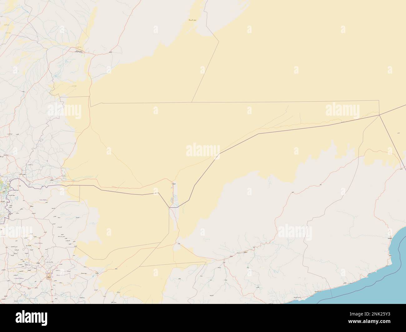 Najran, region of Saudi Arabia. Open Street Map Stock Photo - Alamy