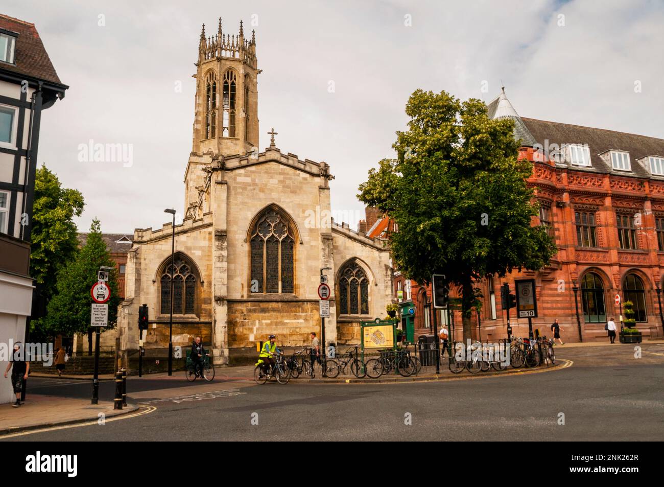 Gothic All Saints Church and lantern tower in York, England Stock Photo ...
