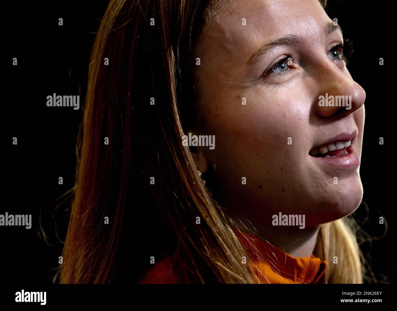 ARNHEM - Femke Bol during a press meeting of the Athletics Union at ...