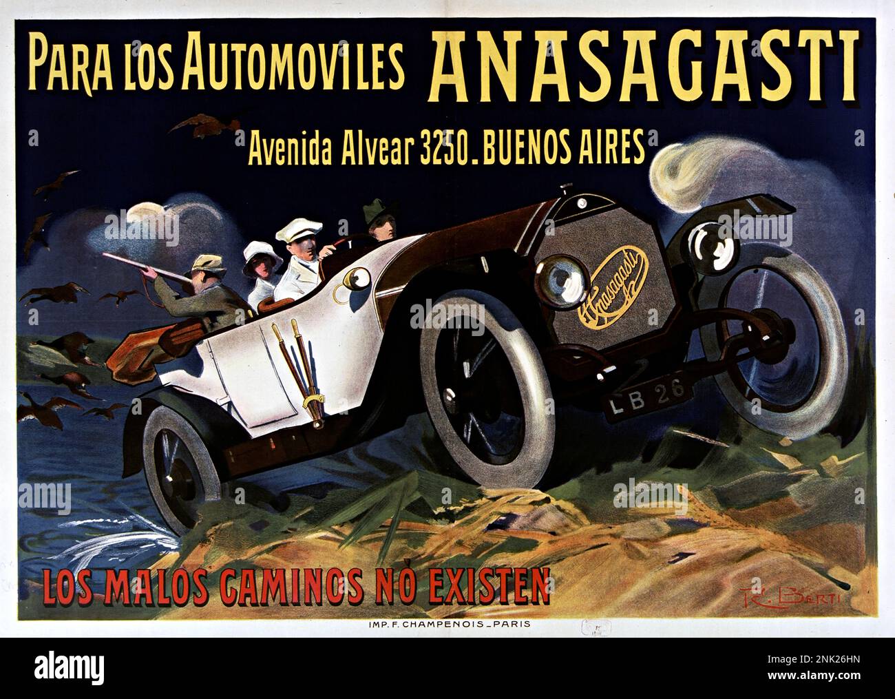 Victorian Advertising Illustration poster for Cars, Circa 1899 Stock ...