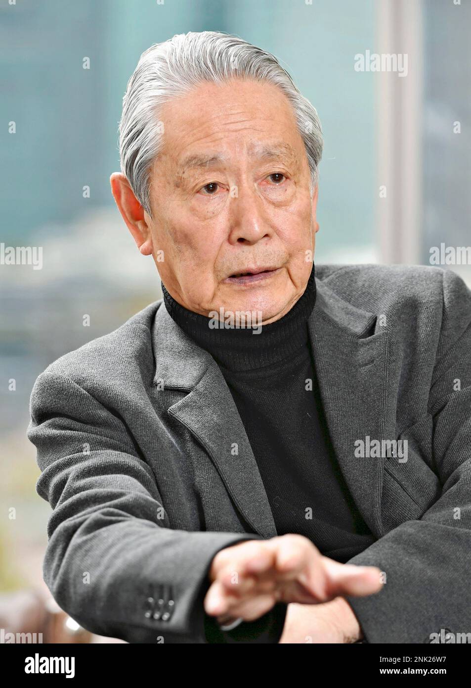 A file photo shows former Sony's CEO and Quantum Leaps' Founder & CEO ...