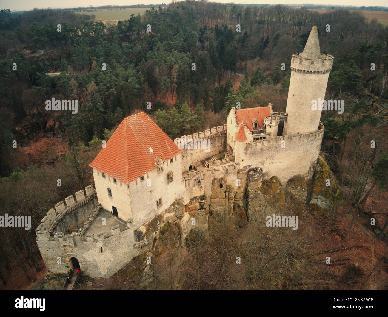Kokorin Castle. Gothic castle is located in the Village Kokorin ...