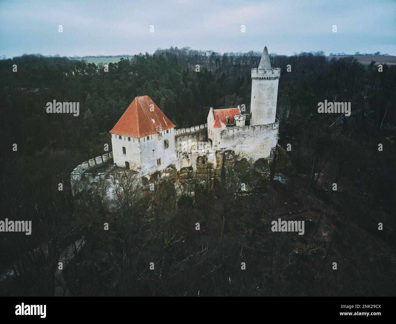 Kokorin Castle. Gothic castle is located in the Village Kokorin ...