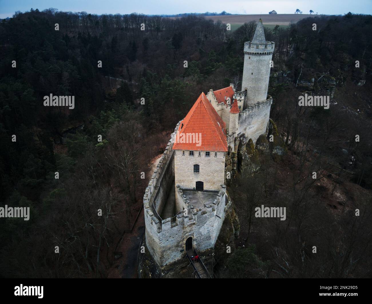 Kokorin Castle. Gothic castle is located in the Village Kokorin ...
