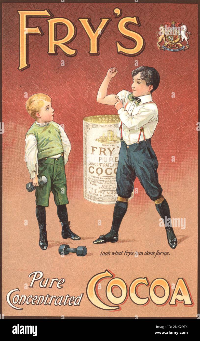 Victorian Advertisement for Chocolate in various forms, Circa 1899 ...