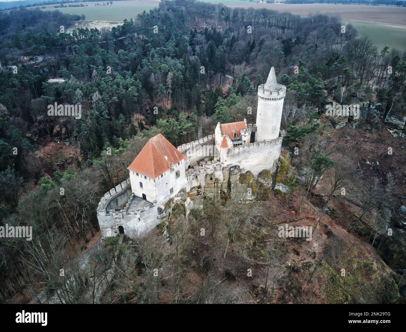 Kokorin Castle. Gothic castle is located in the Village Kokorin ...