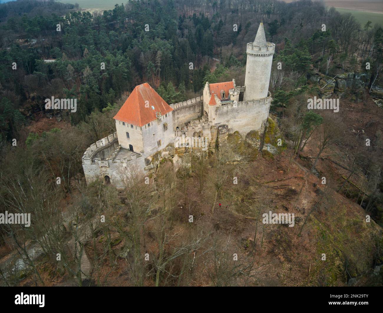 Kokorin Castle. Gothic castle is located in the Village Kokorin ...