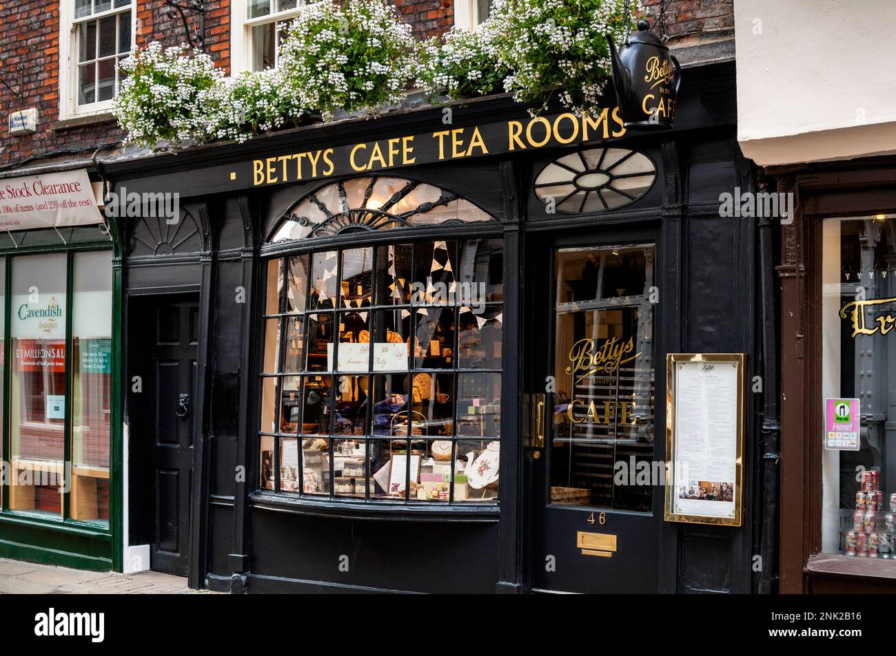 Café Tea Rooms in York, England Stock Photo - Alamy